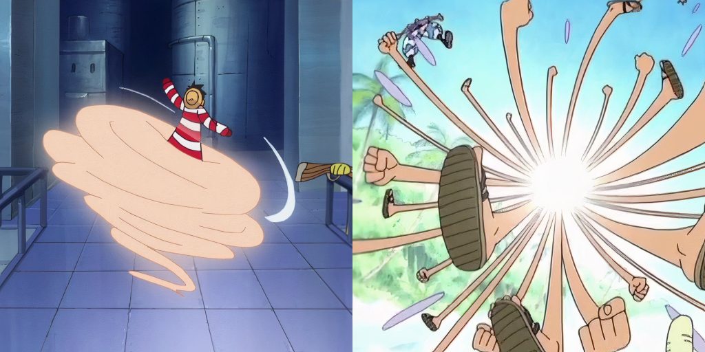 Luffy attacks used once and never used again - Fyuu