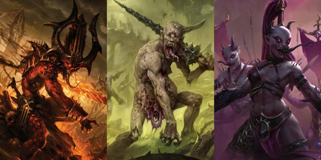 The most common chaos demons in Warhammer 40k Lore - Fyuu